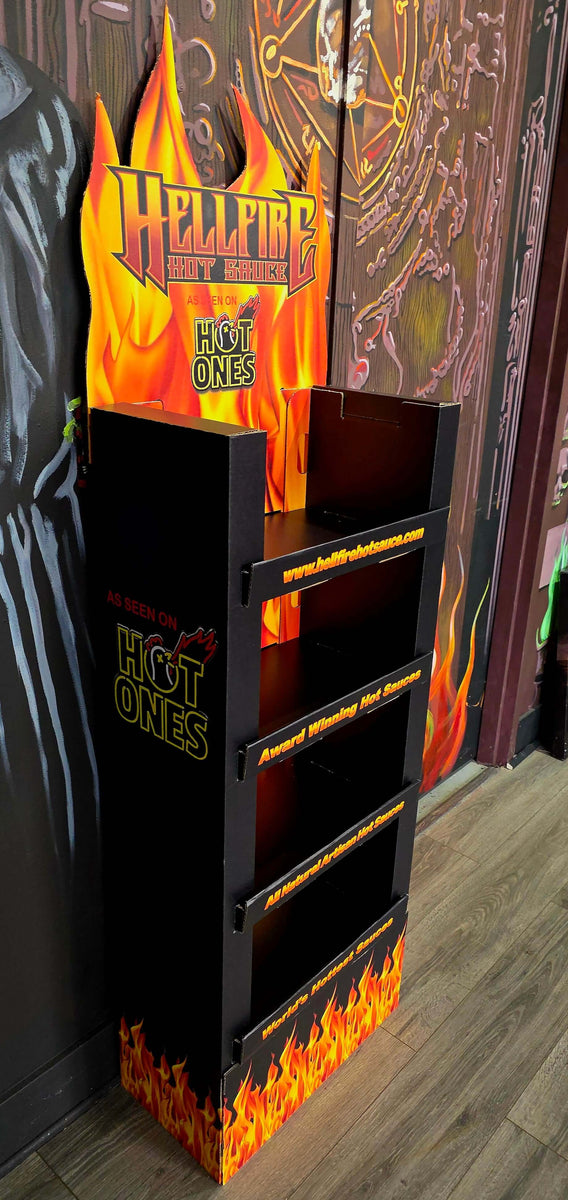 Official Hellfire Hot Sauce Floor Display – Hellfire Hot Sauce