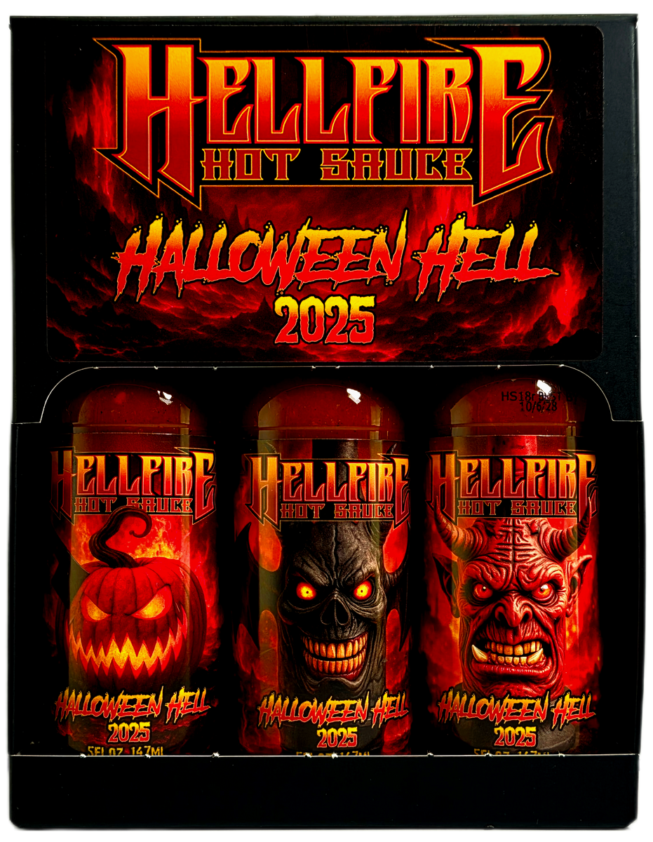 Halloween Hell 2025: Pumpkin Spice Meets the Reaper & The World's Most – Hellfire Hot Sauce