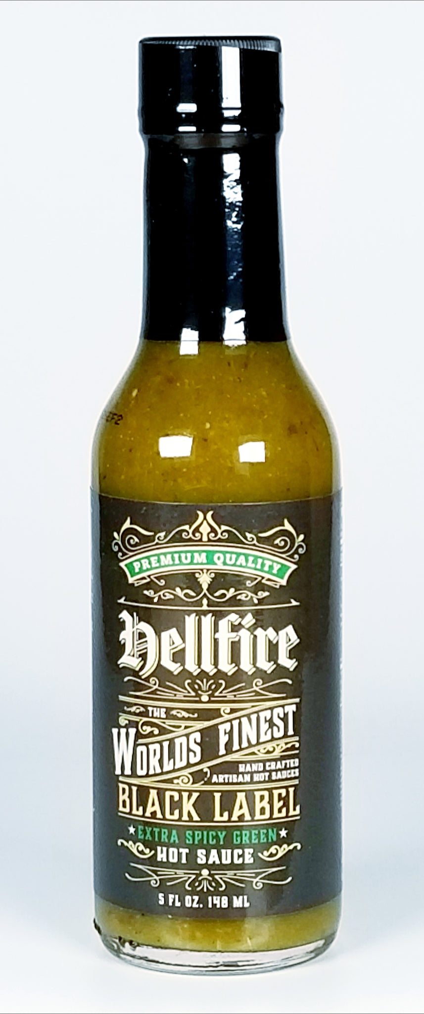 Red and Green Hellfire Black Label Combo Pack Extra Spicy Hot Sauce