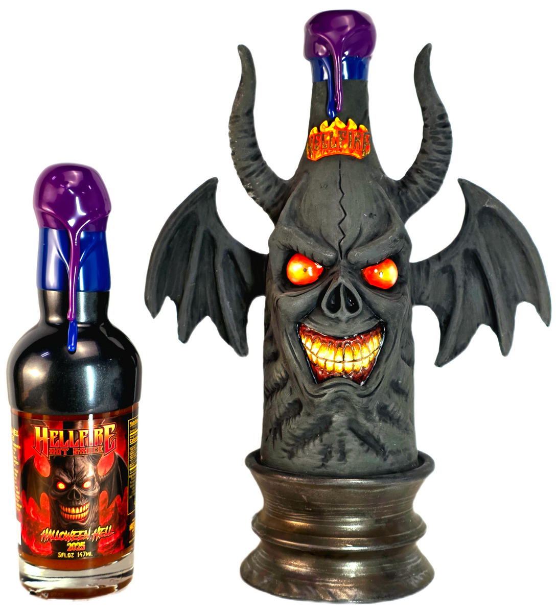 2025 Hellfire Halloween Hell Prestige "Bat" Art Bottle by Jon May ...