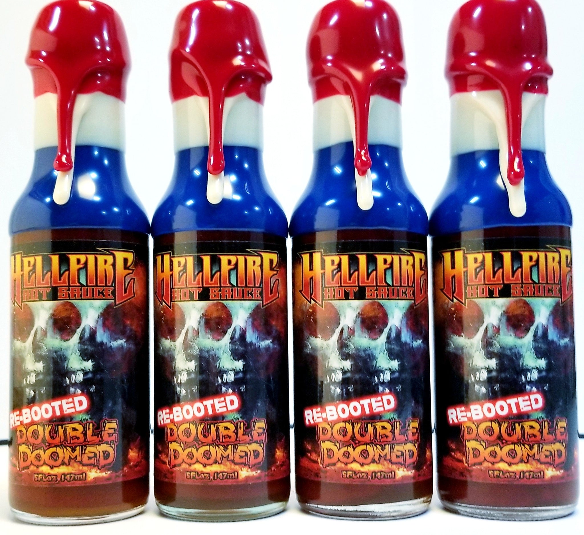 Double Doomed Rebooted - Special Limited Edition Resin Dipped Bottle – Hellfire Hot Sauce