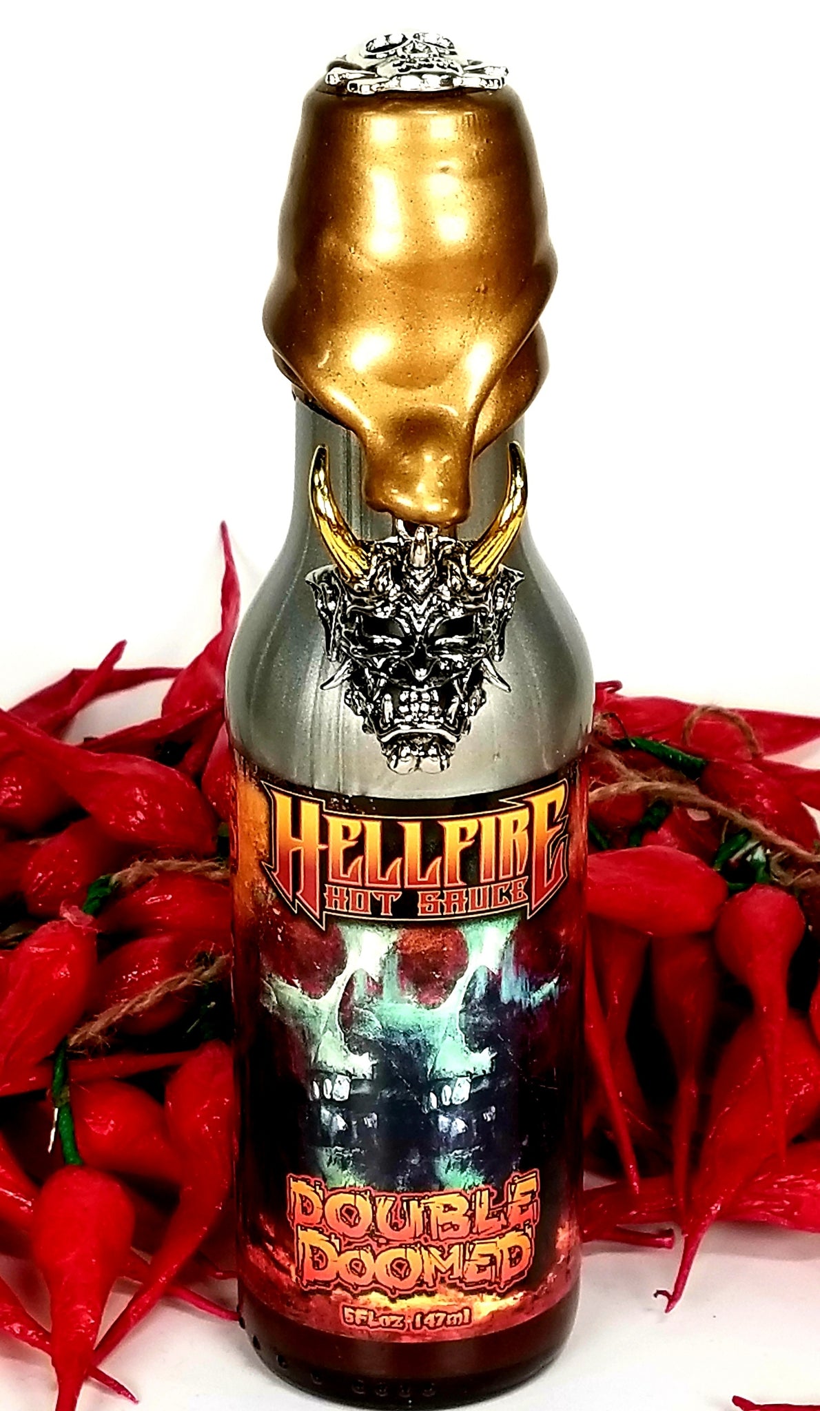 Double Doomed - Special Resin Dipped Bottle (Limited Edition) – Hellfire Hot Sauce