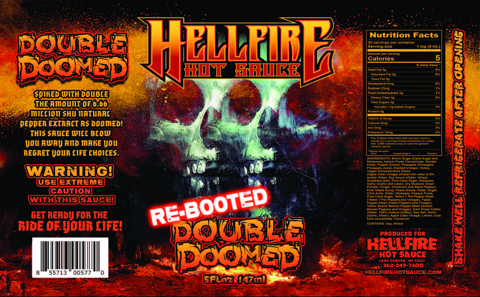NEW! Double Doomed Rebooted! Hot Sauce Extreme Heat! Hellfire's Hottest ...