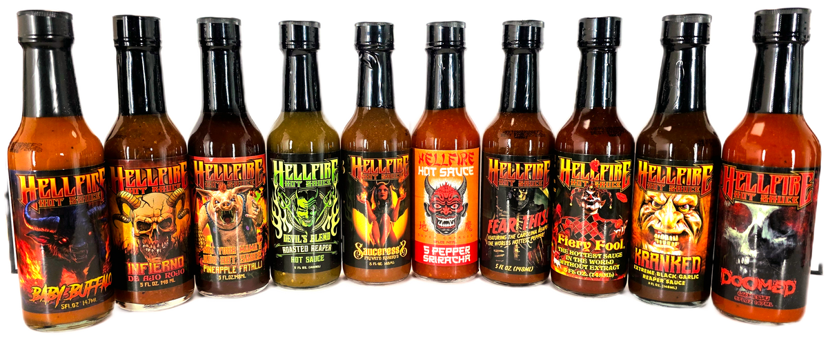 The Ultimate Hellfire Hot Sauce Challenge Gift Pack! – Hellfire Hot Sauce