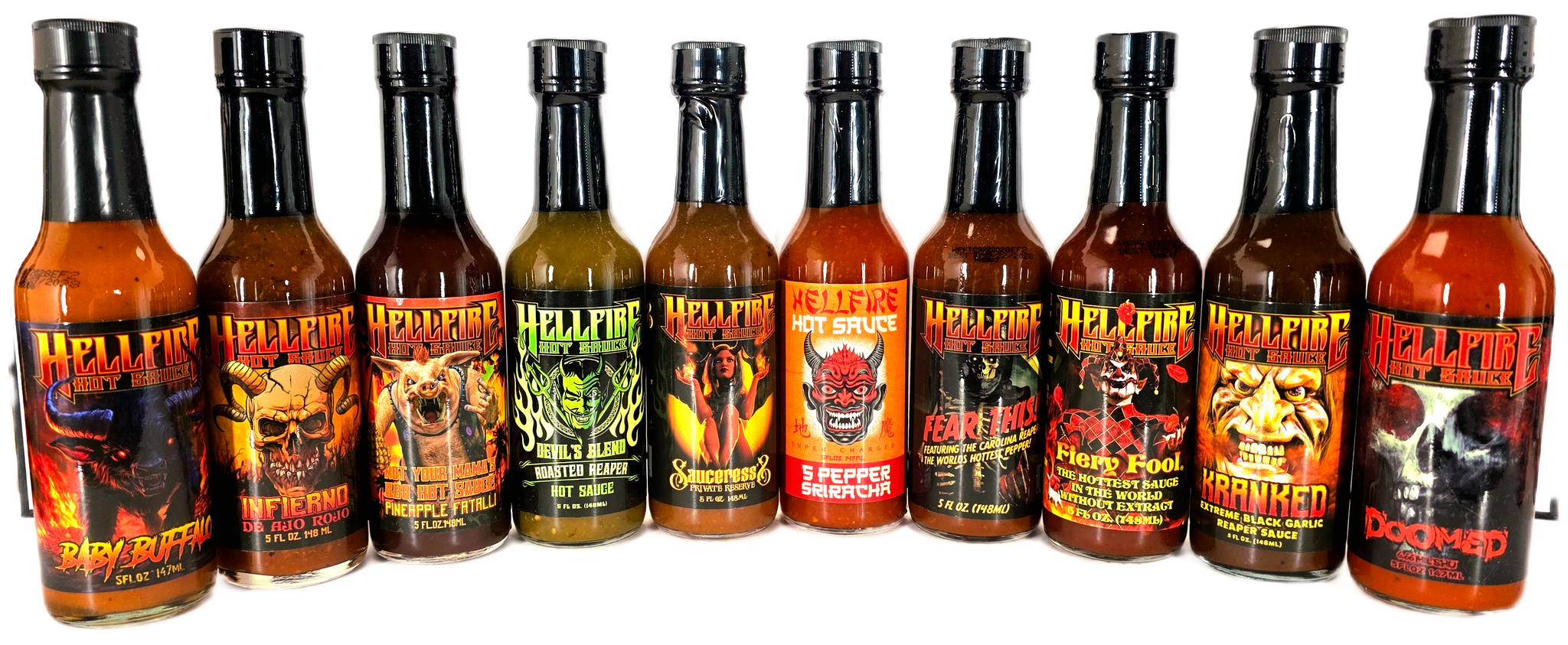 The Ultimate Hellfire Hot Sauce Challenge Gift Pack! – Hellfire Hot Sauce
