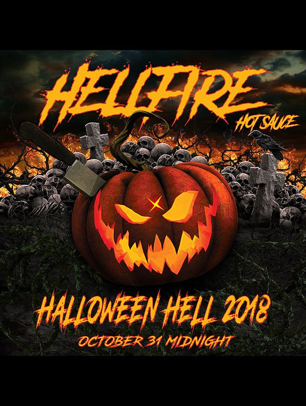 2018 Halloween Hell Art Bottle – Hellfire Hot Sauce