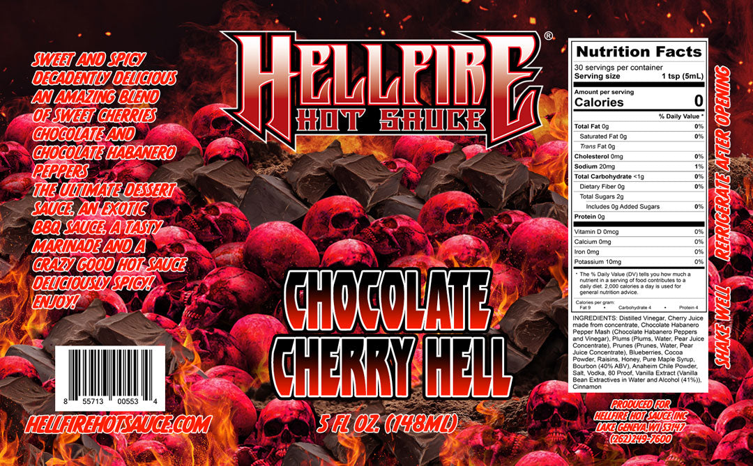 Chocolate Cherry Hell - Gourmet Dessert Hot Sauce – Hellfire Hot Sauce