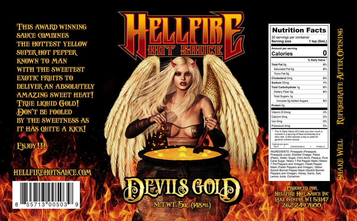 Devil's Gold - Multi-Award Winning Gourmet Hot Sauce – Hellfire Hot Sauce