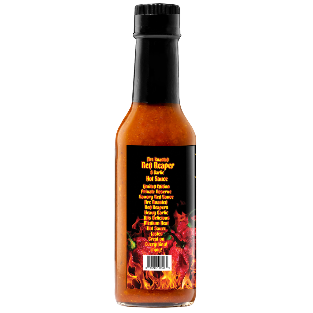 Fire Roasted Red Reaper & Garlic Hot Sauce – Hellfire Hot Sauce