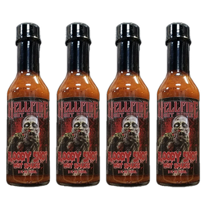 Bloody Snot - Red Reaper Garlic Hot Sauce (4 Pack) – Hellfire Hot Sauce