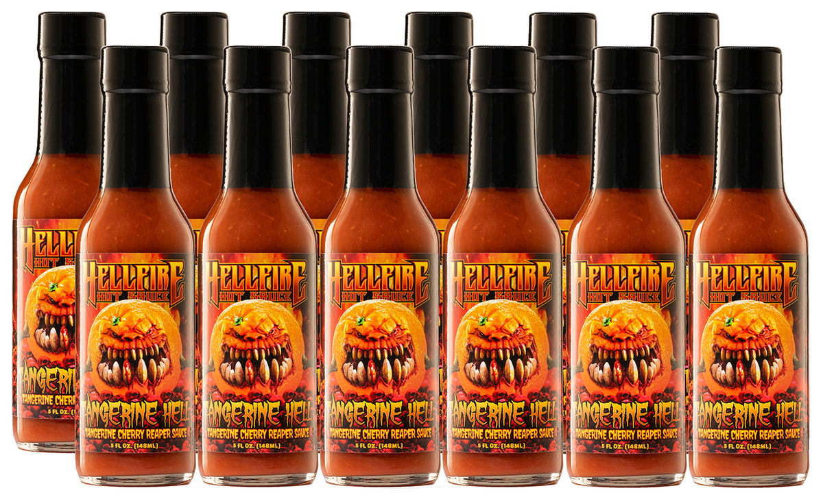 Tangerine Hell 12 Pack Case – Hellfire Hot Sauce