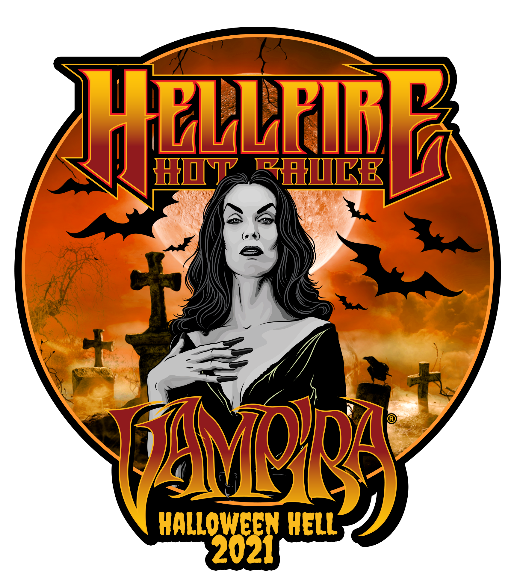 Hellfire Hot Sauce Halloween Hell 2021 Hot Sauce 10oz Bottle Limited E