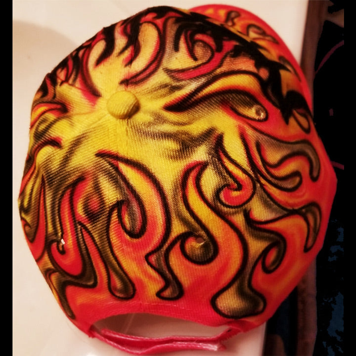 Custom Airbrushed Limited Edition Hat – Hellfire Hot Sauce