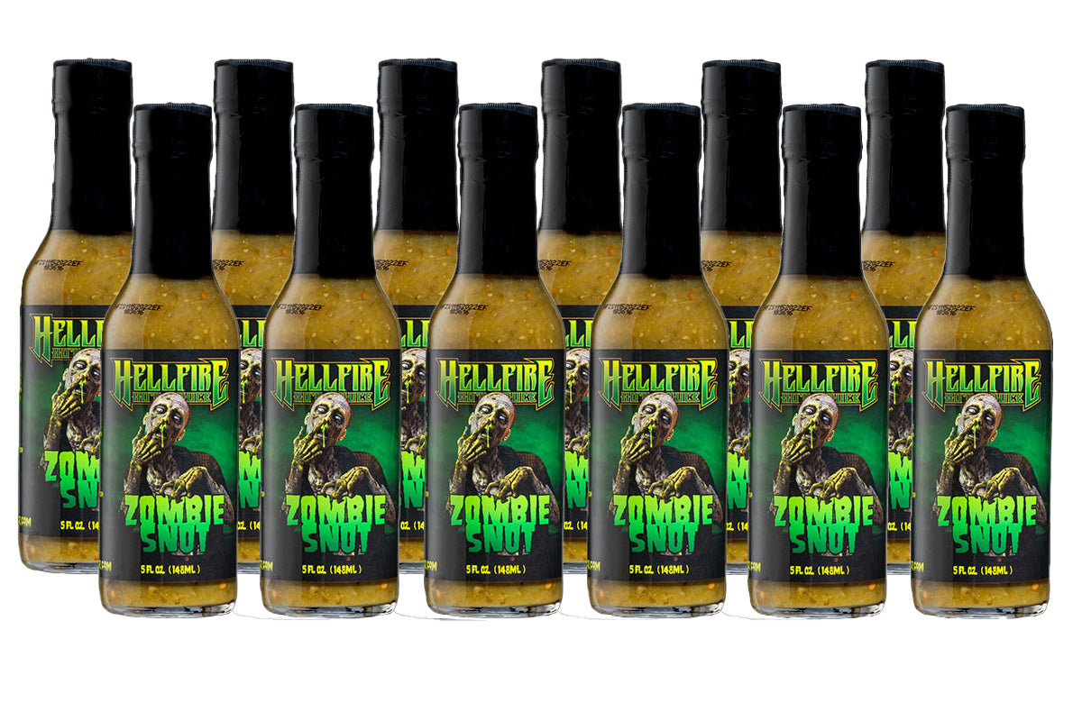 ZOMBIE SNOT 12 Pack Case – Hellfire Hot Sauce